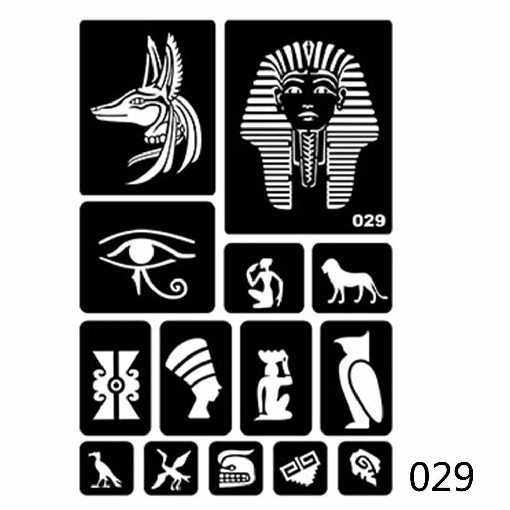 Трафарет для временной хны Татуировка: новый дизайн для тела и рук для девушек