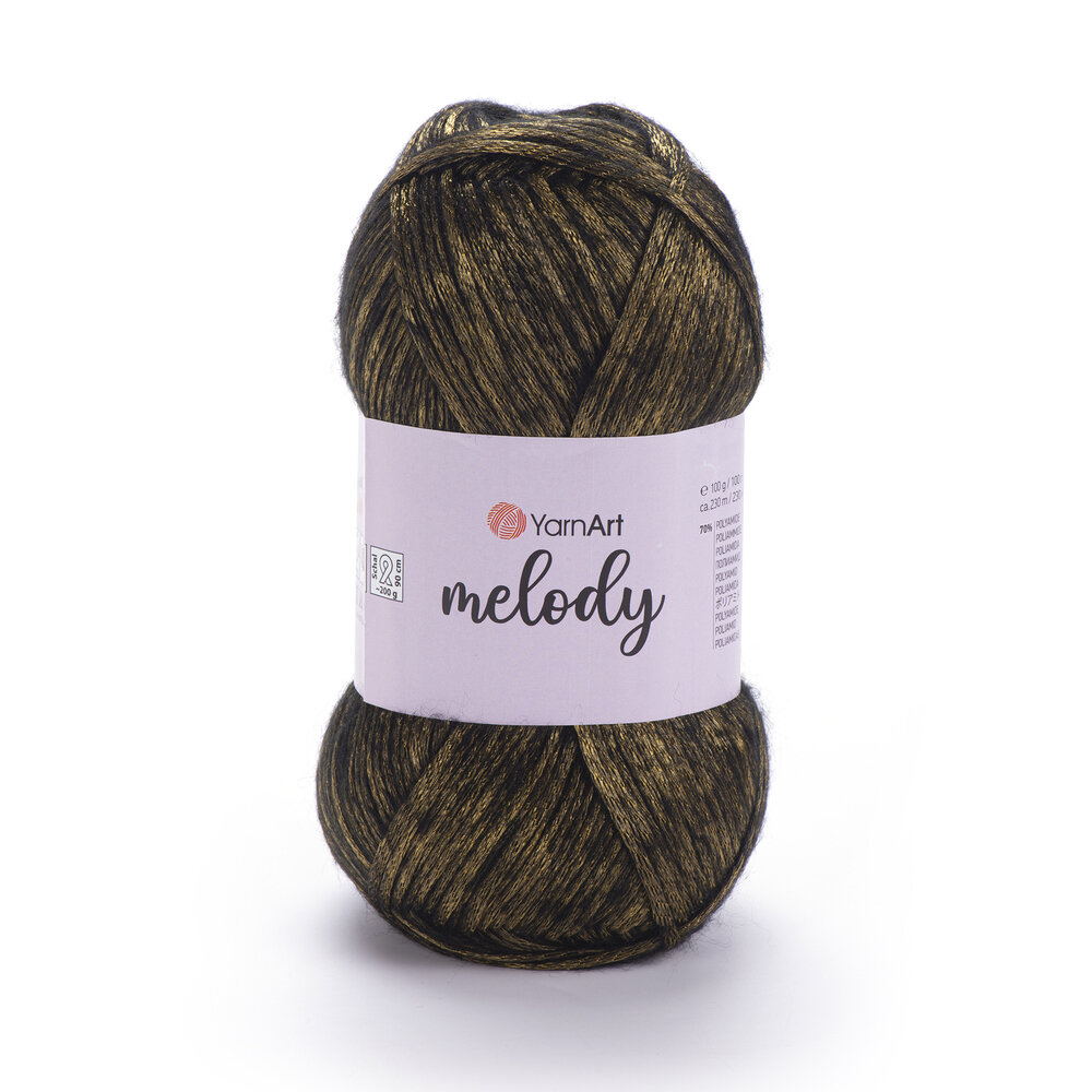 Пряжа для вязания YarnArt Melody 886 золотой 100 гр/230 м 9% шерсть, 70% полиамид, 21% акрил