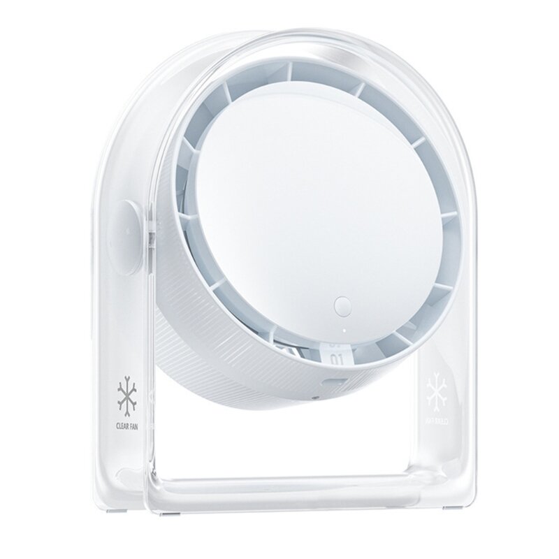 Портативный Вентилятор с Батарейным Питанием 4000 мАч, Электрический USB-Перезаряжаемый Малошумный Охлаждающий Вентилятор для Офиса или Домашнего Использования в Общежитии