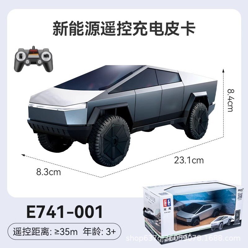 Электрический автомобиль с дистанционным управлением Double Eagle E726 Tesla, новая энергетическая модель автомобиля, детская игрушечная машина для мальчика, спортивная машина в подарок