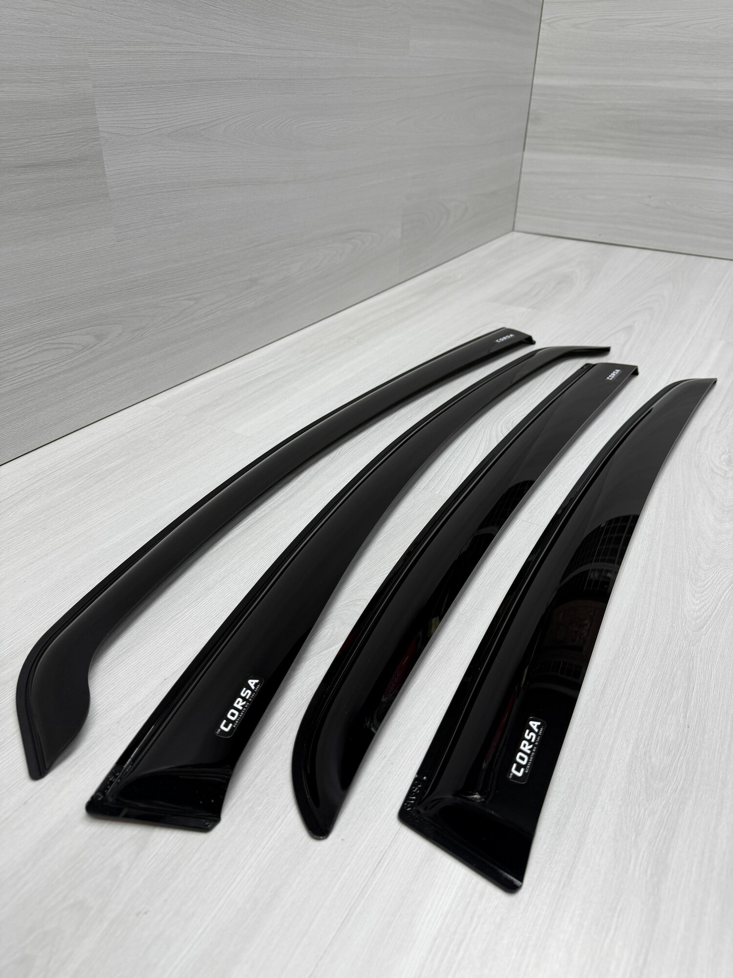 Дефлекторы (ветровики) окон на Opel Corsa D 5дв. 2006-2013 (Опель Корса)