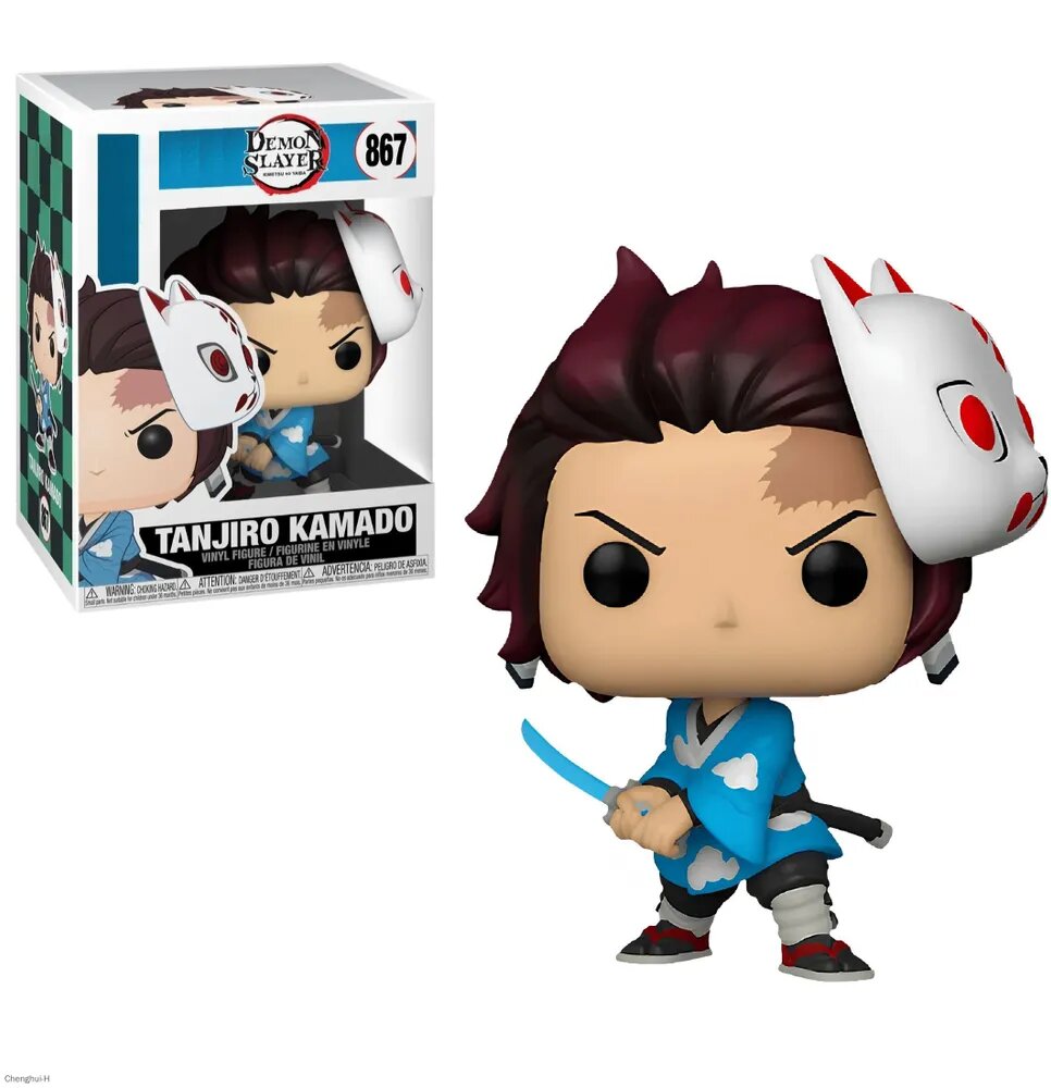 Фигурка Клинок рассекающий демонов Танзиро / Demon Slayer Tanjiro Kamado (10см) #867 - Коллекционная виниловая фигурка