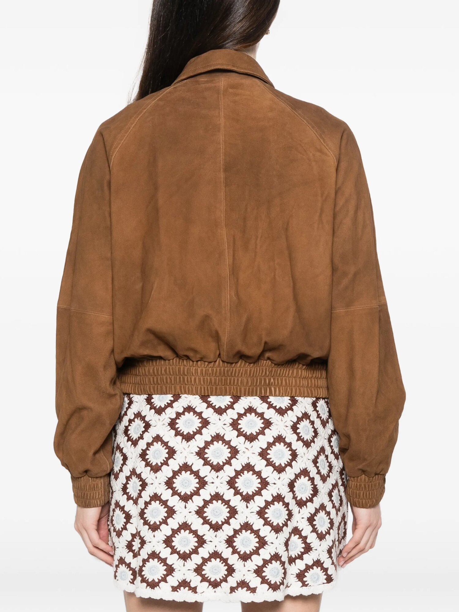 Куртка MAJE Button flap-pocket leather jacket, размер 40 — фото 1