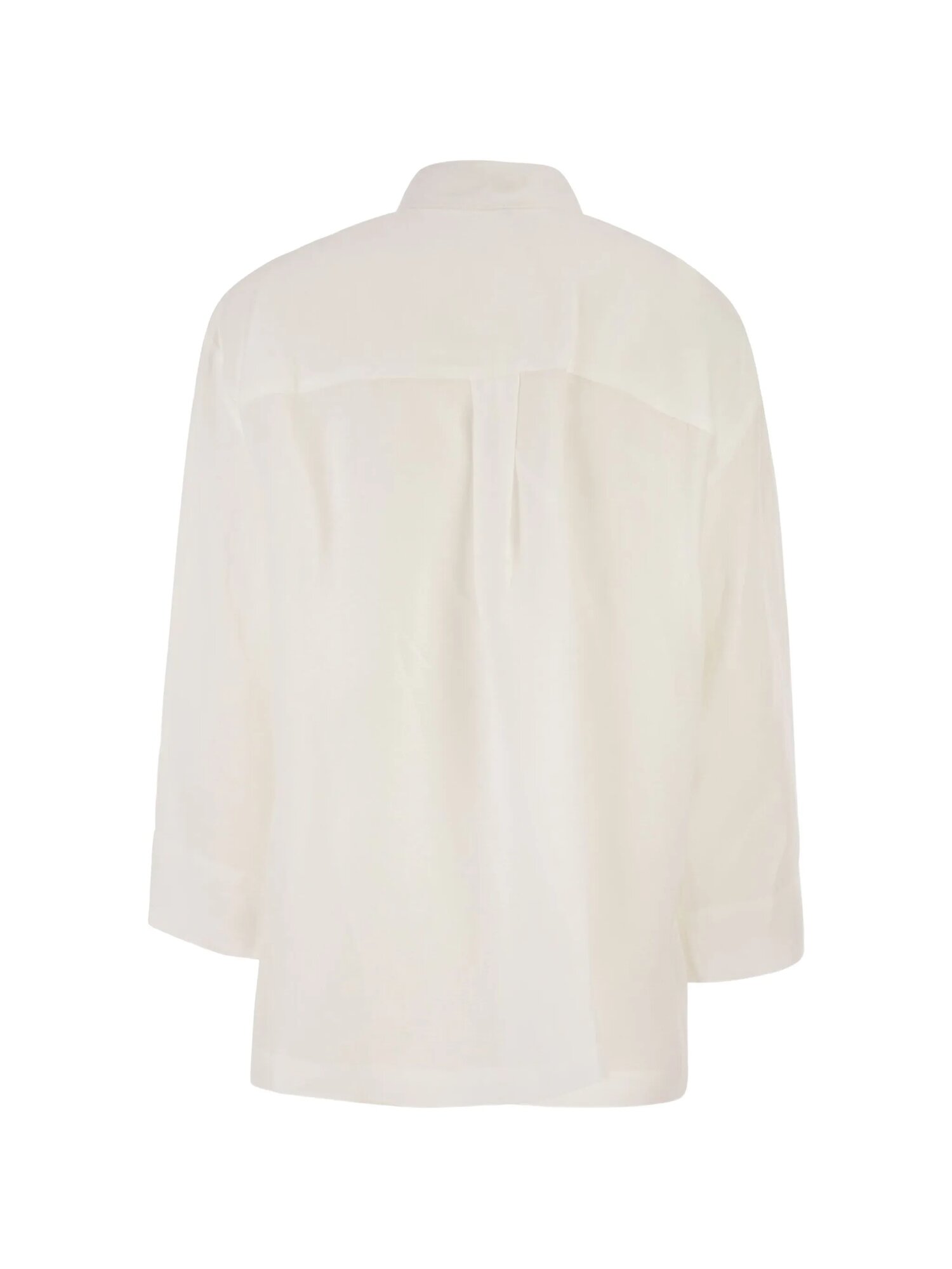 Рубашка Max Mara Pocket linen shirt, размер 40, белый — фото 1