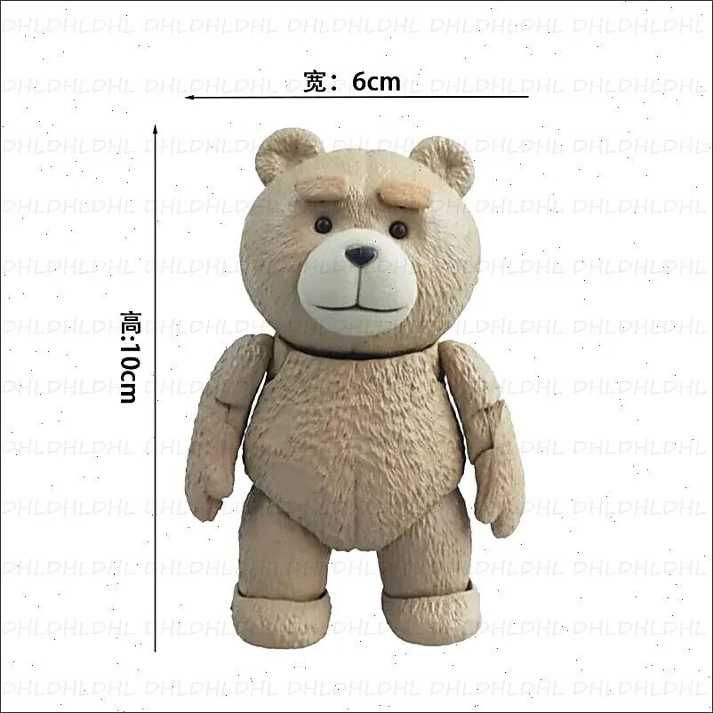 Фигурка Ted 2 Ted with Biscuits, коричневый винил шарнирная коллекционная игрушка для мальчиков и девочек — фото 1