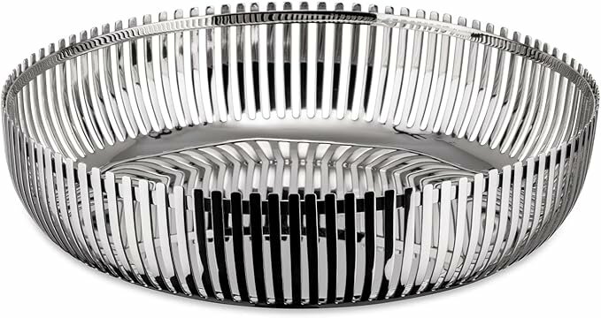 Фруктовница - Alessi - нержавеющая сталь, 20 см, цвет серебристый, PCH02/20