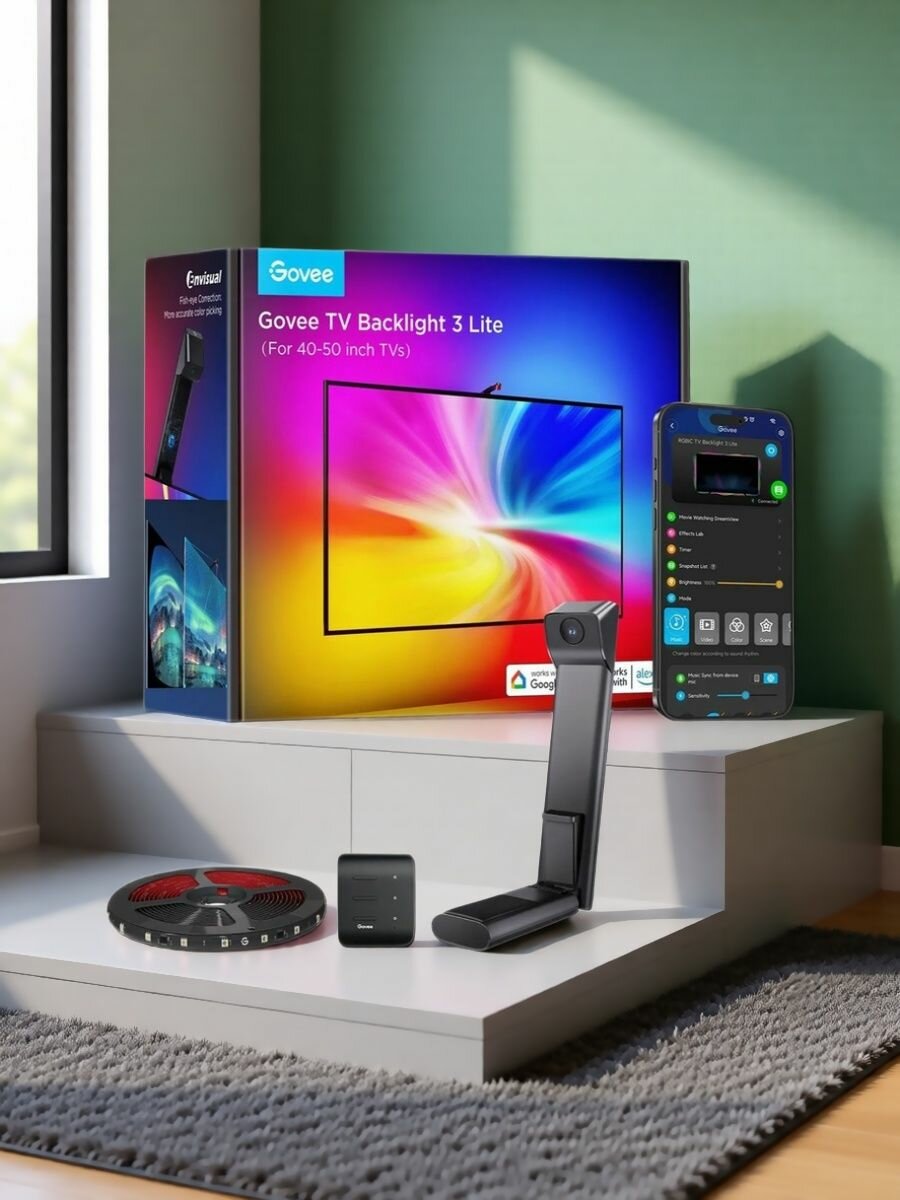 Подсветка для телевизора Govee RGBICW Backlight 3 Lite (40-50), H60973D1
