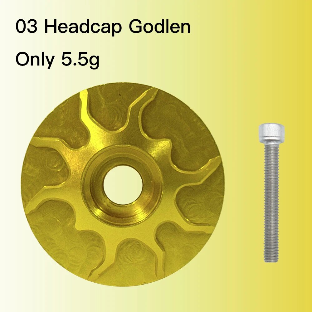 Крышка рулевой колонки ACTOFIVE CYCLES из алюминия 7075 03Headcap-Golden