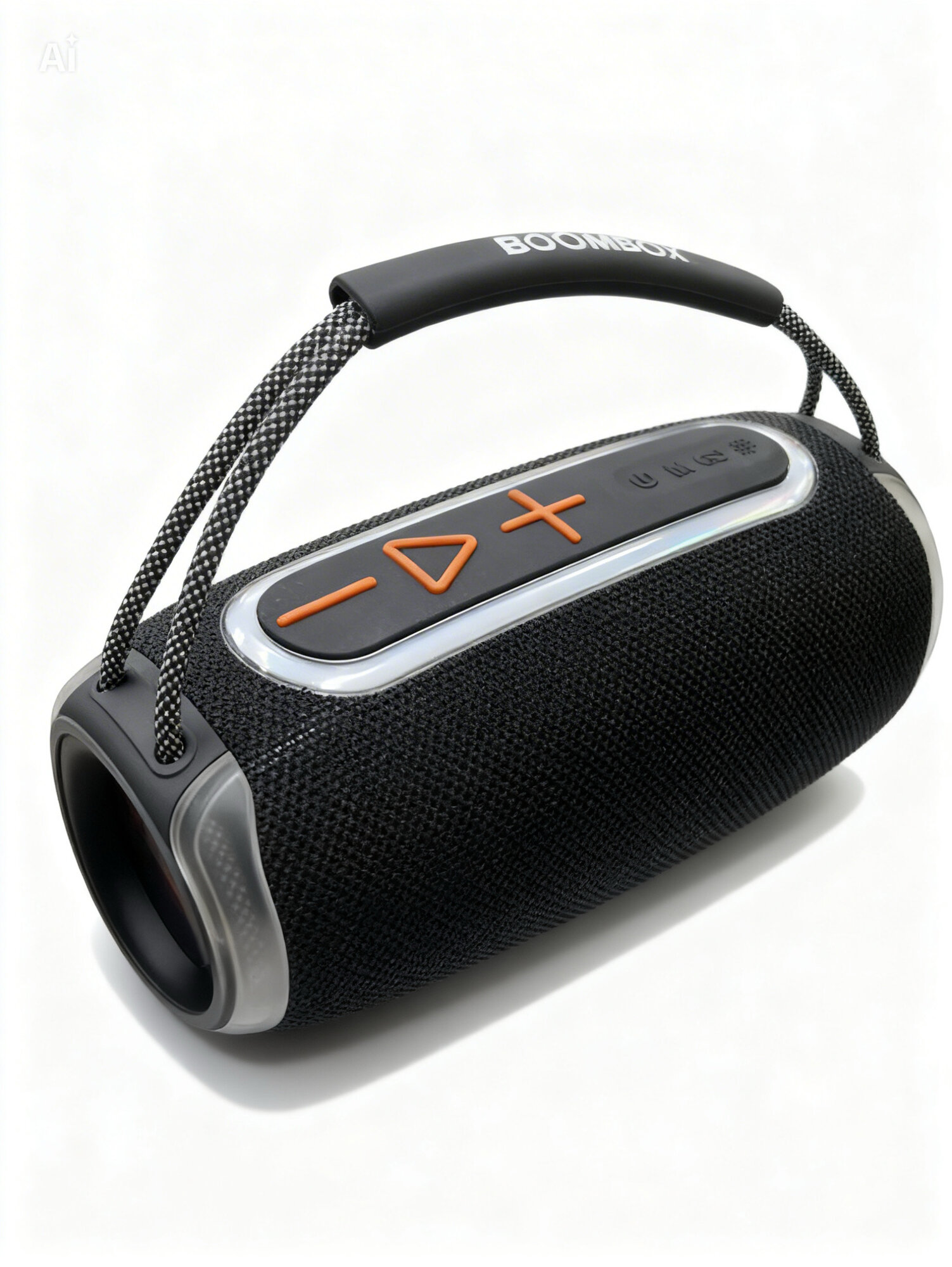 Портативная колонка BoomBox Bluetooth, мощная беспроводная акустика с басом и подсветкой, USB/TF/AUX, аккумуляторная