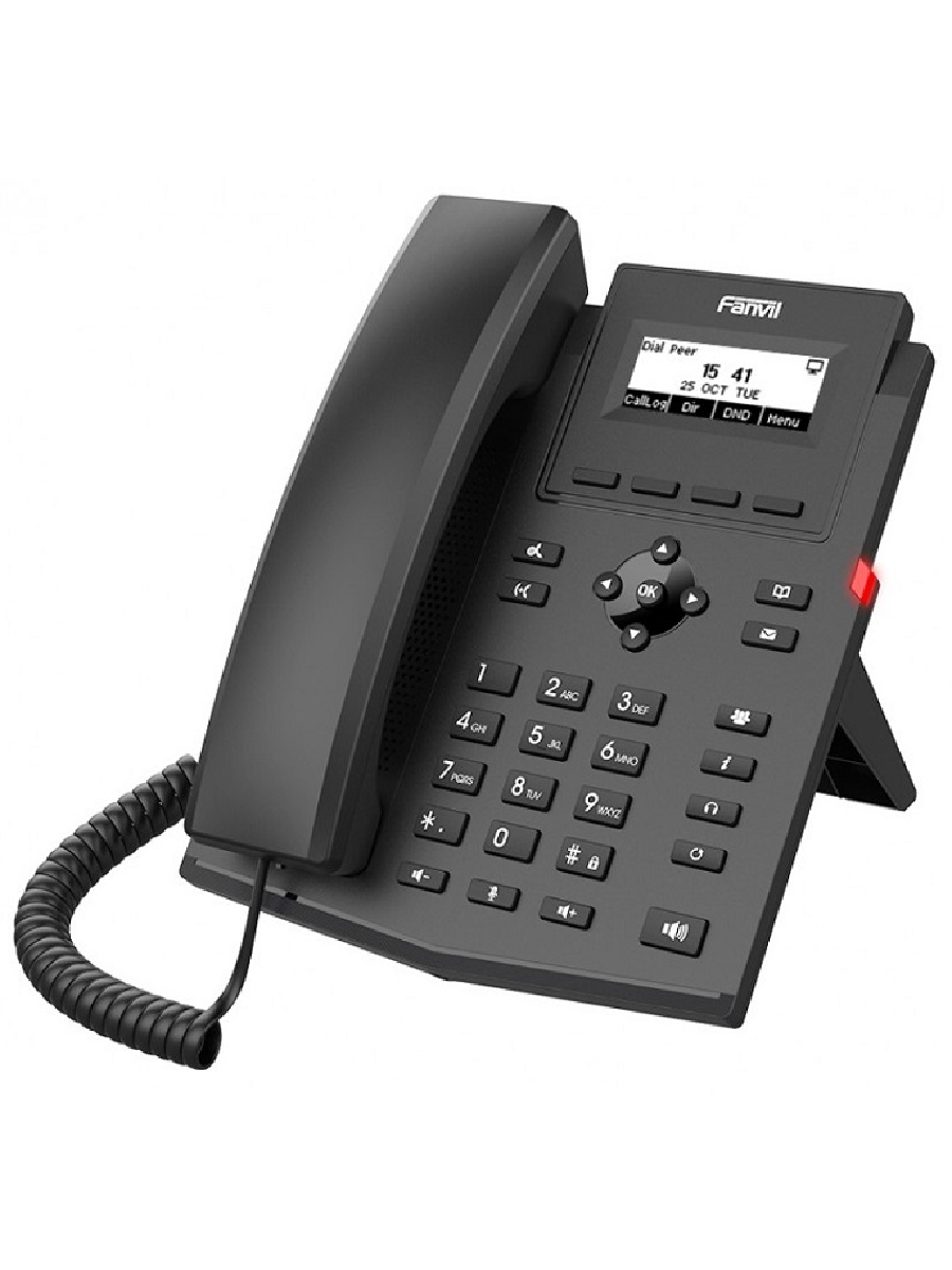 IP-телефон Fanvil VoiceIP X301G, черный, 1000 контактов, NAT, 2 порта Ethernet