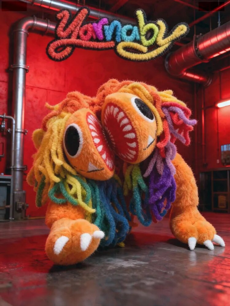 Poppy Playtime - Игрушка Yarnaby Deluxe с подвижными частями 25 см мягкая