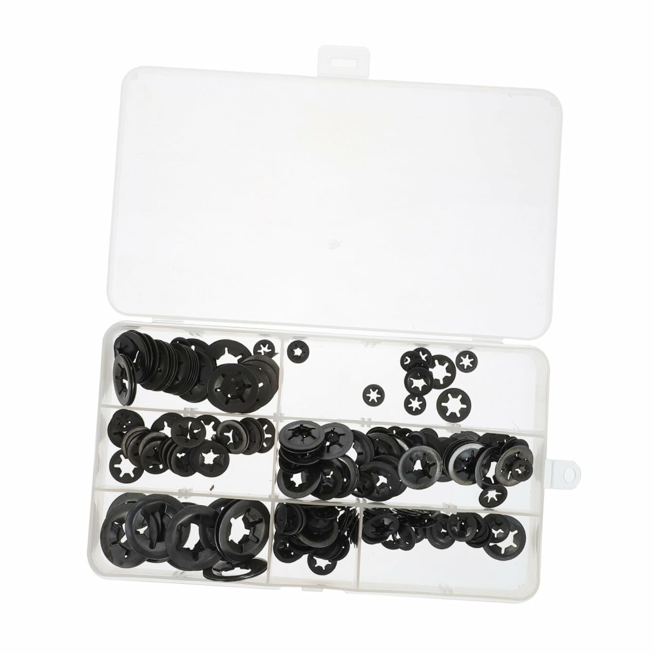 Шайбы из марганцовистой стали, 260 шт, комплект крепежных деталей для шайб M3 - зажимы с внутренними зубьями для промыш