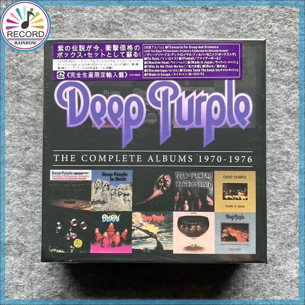 Deep Purple The Complete Albums (1970-1976) 10CD Совершенно новый Запечатанный Альбом