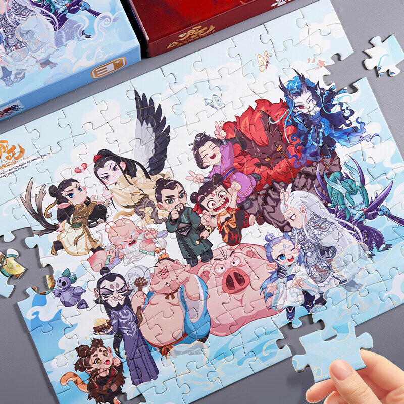 Yijimei Пазл с темой Нэчжа 100 деталей для детей 3-6 лет Образовательная игрушка в подарок Категория товара：Пазл Нэчжа
