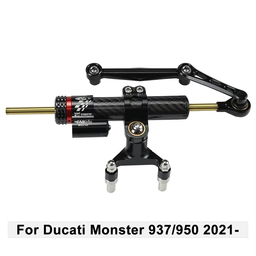 Держатель рулевого демпфера Black Kit A для Ducati Monster 937/950 2021+