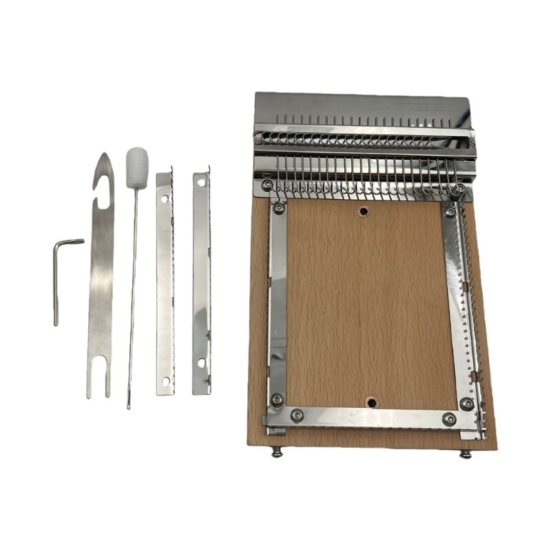 Быстрый Ткацкий станок для быстрого изготовления гобеленов и шарфов С Металлическим каркасом, легко монтируемый без использования инструмента.