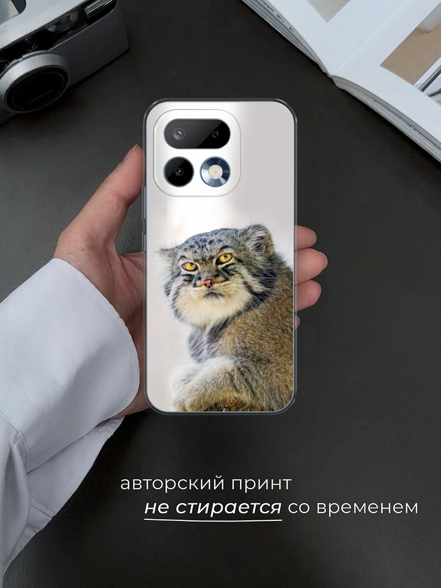 Чехол на Realme 16 Pro / Реалме 16 Про с принтом Кот манул 1 — фото 1
