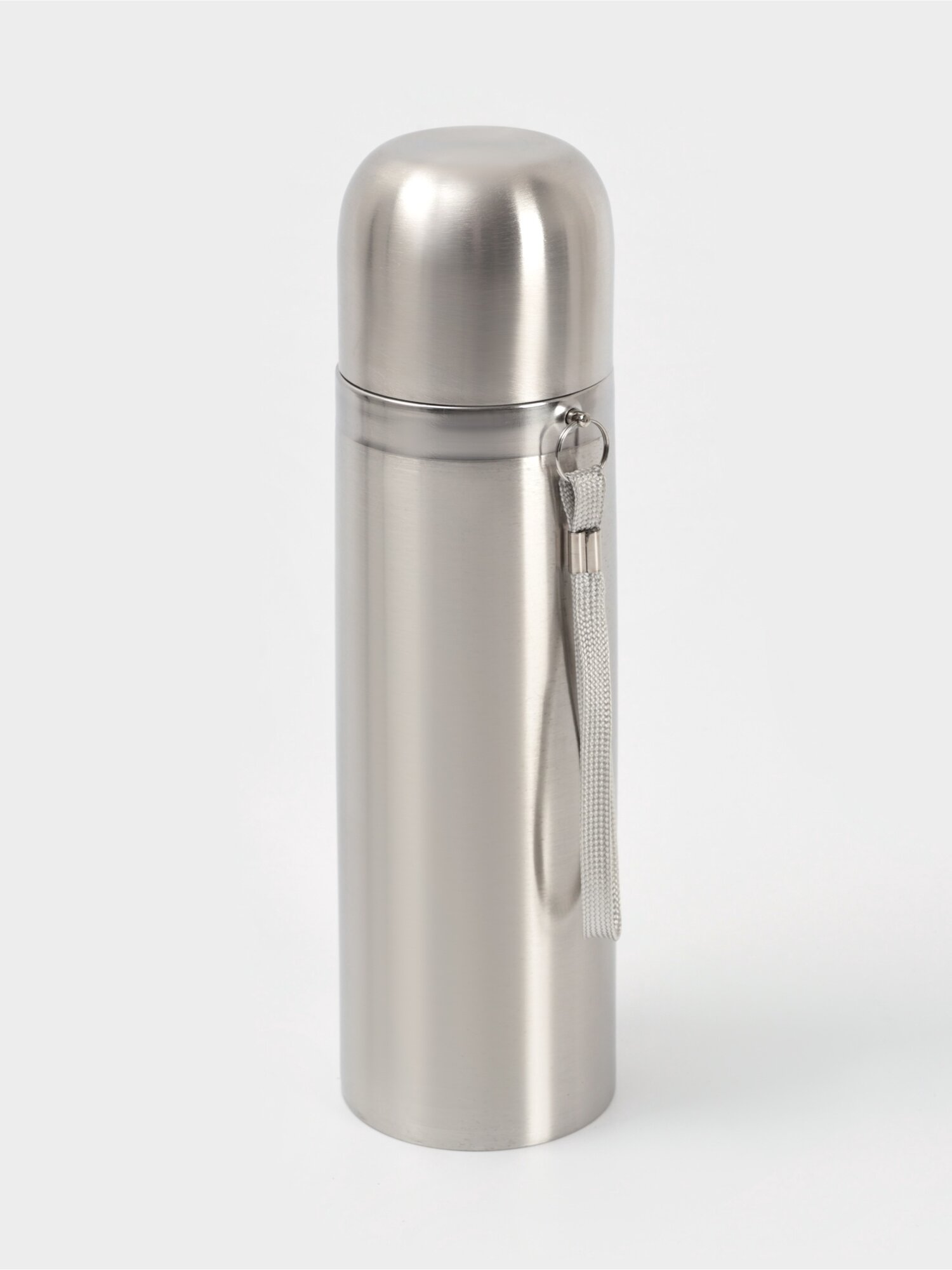 Термос гильза Мастер К, 500 мл, с кружкой, с помпой, сохраняет тепло 10 ч, нержавеющая сталь, серый