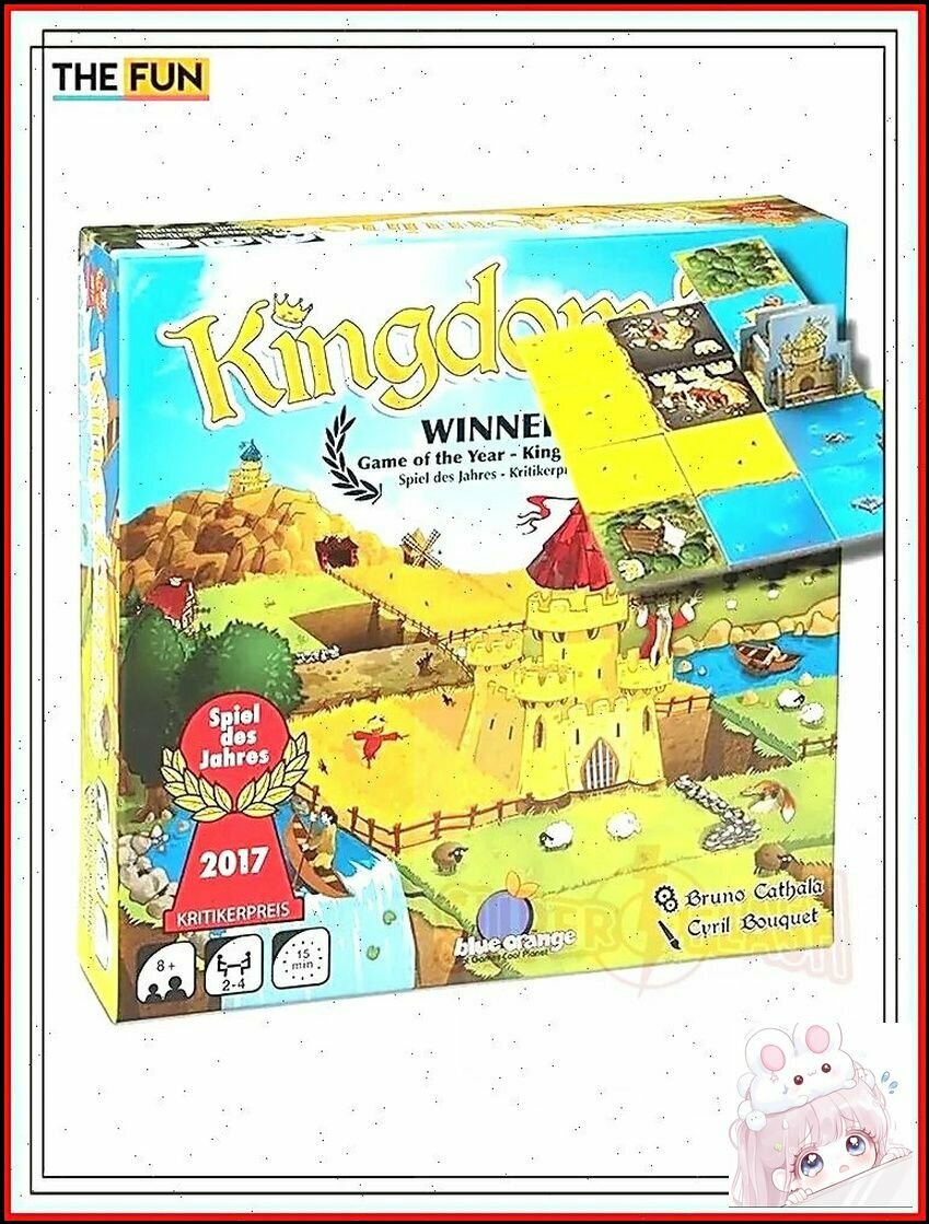 Настольная Карточная Игра Настольная Kingdomino Игра (Карточная) Новая Версия Игры