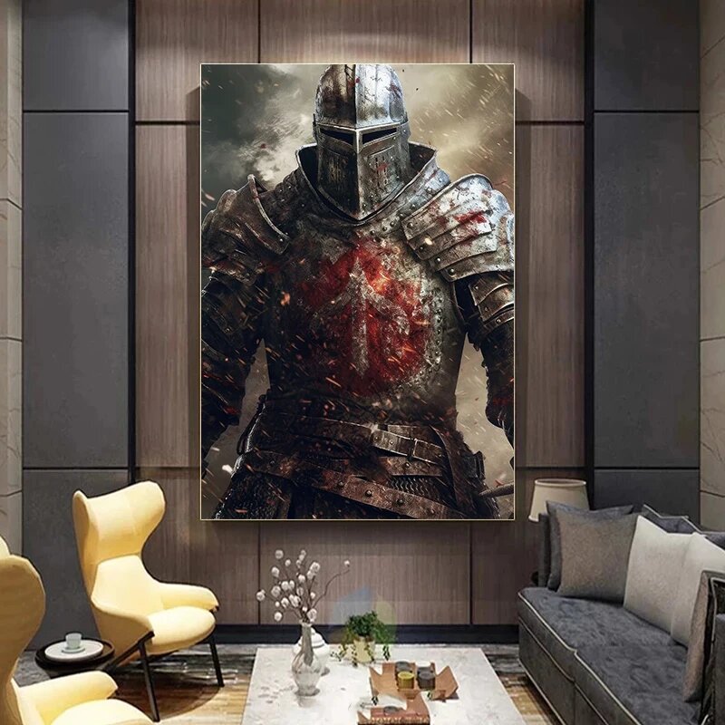 Печать на холсте «Рыцарь» 40x60 см, цвет 10, без рамы — фото 1