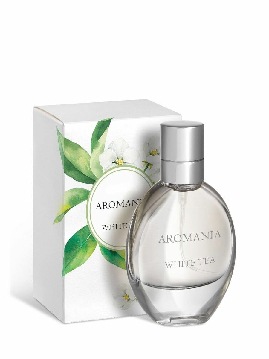 Туалетная вода Aromania "White Tea", женский, цветочный аромат, 30 мл