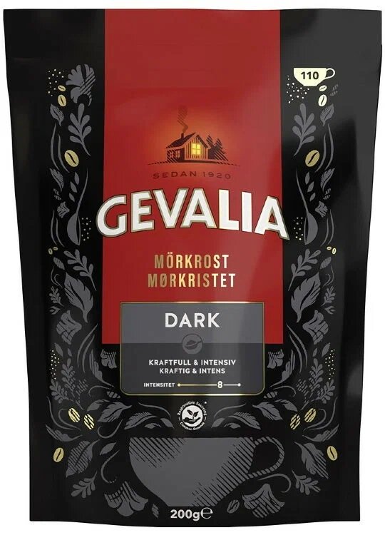 "Gevalia Dark" - растворимый кофе, Нидерланды, 200 грамм