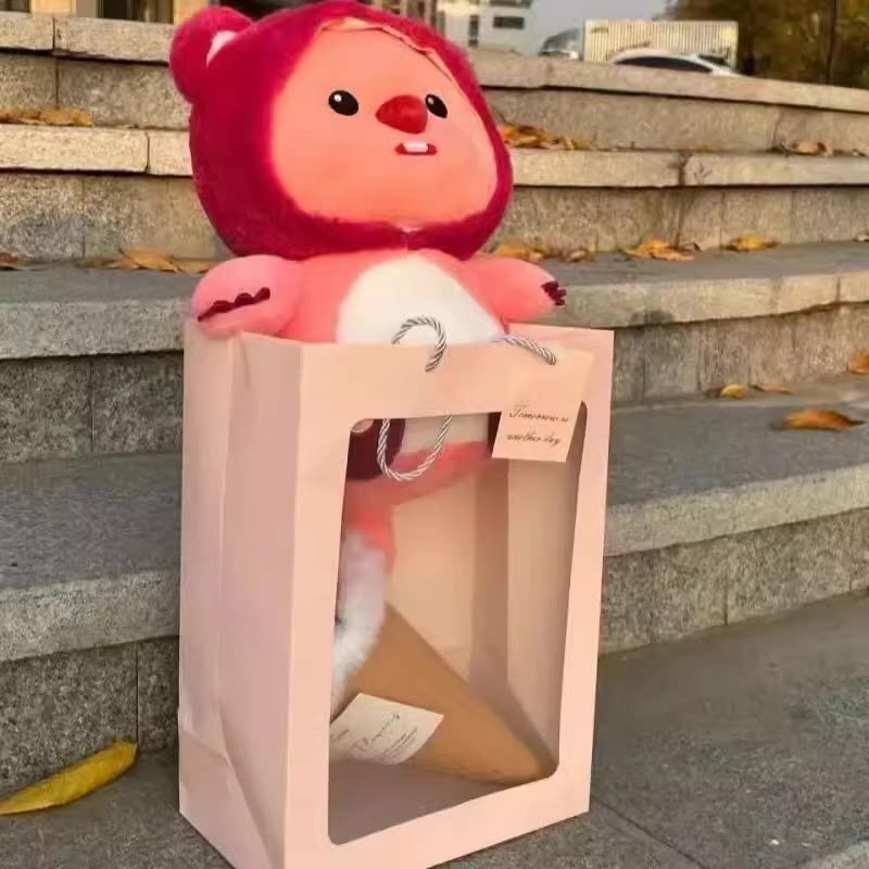 Мягкая игрушка Strawberry Loopy Ruby Beaver 40 см в подарочной упаковке для девочек
