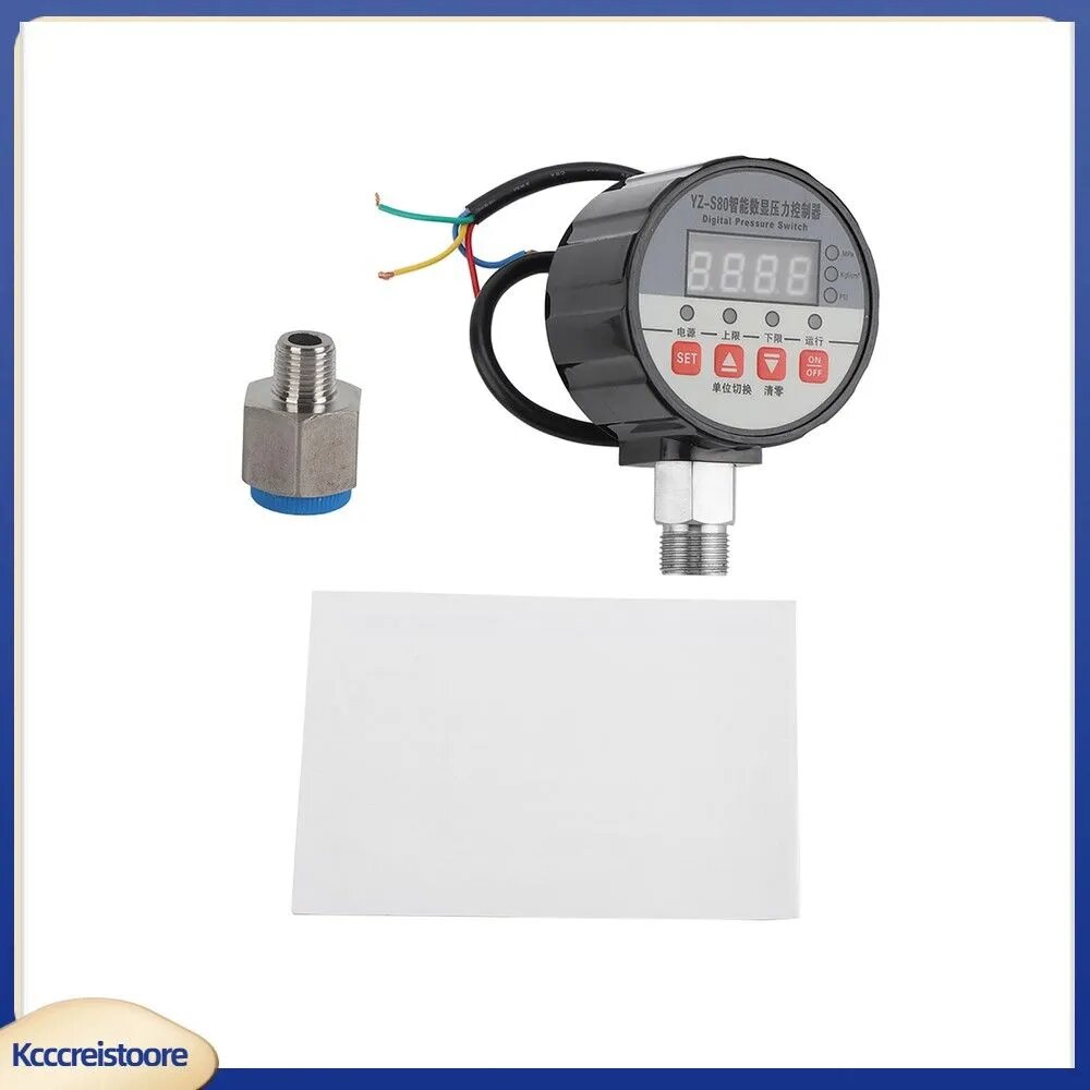 Цифровое реле давления 220 В, 0-2 МПа, точность 0,5%FS, компрессор/насос