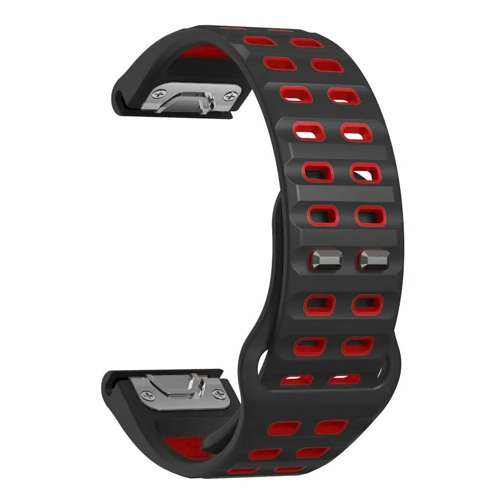 Силиконовый ремешок 22 мм26 мм для спортивных часов Garmin Quatix 8 51 мм/Fenix 8 51 мм Двухцветный ремешок для Garmin Fenix 8 E 47 мм