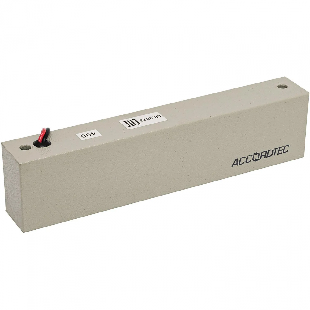 Замок электромагнитный Accordtec ML-400 К с уголком, цвет серый 2010263 AT-15854