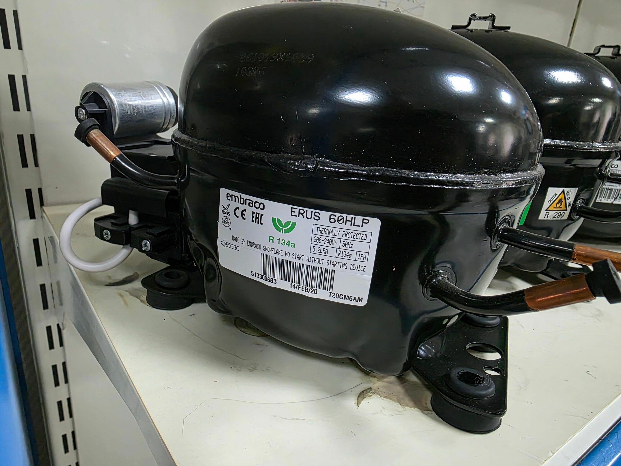 Компрессор ERUS 60HLP 149Вт R134a LBP Embraco