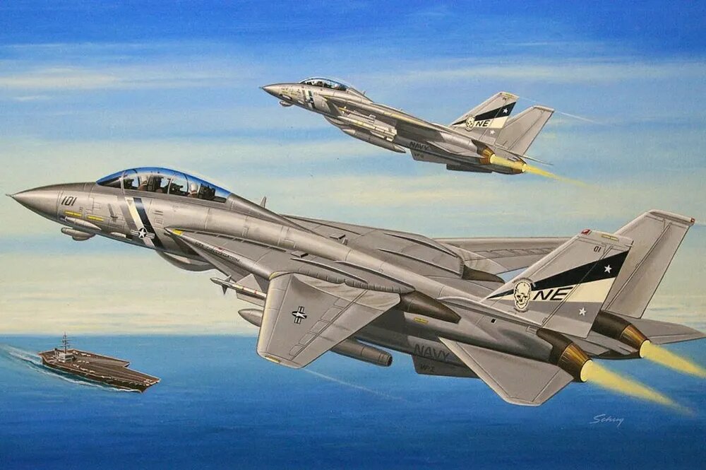 HobbyBoss 80278 1/72 Американский истребитель F-14D "Супер Томкэт"