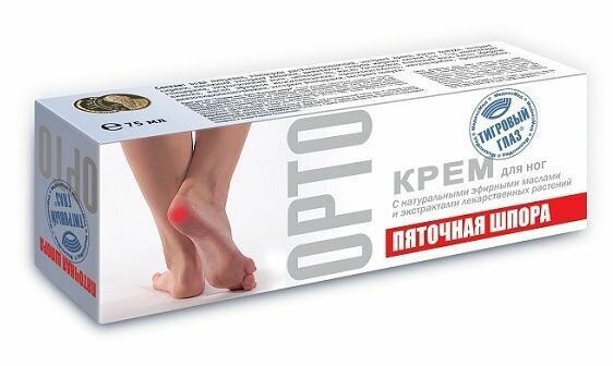 Тигровый Глаз ОРТО крем Пяточная шпора, 75мл