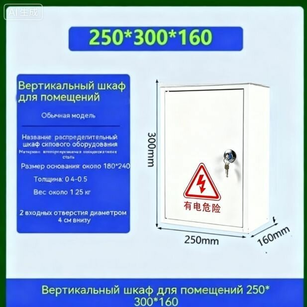 Щиток электрический с монтажной панелью металлический навесной