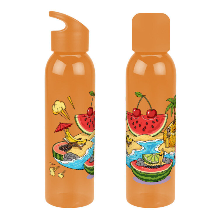 Бутылка для воды «Курортное фруктовое изобилие» (оранжевый)