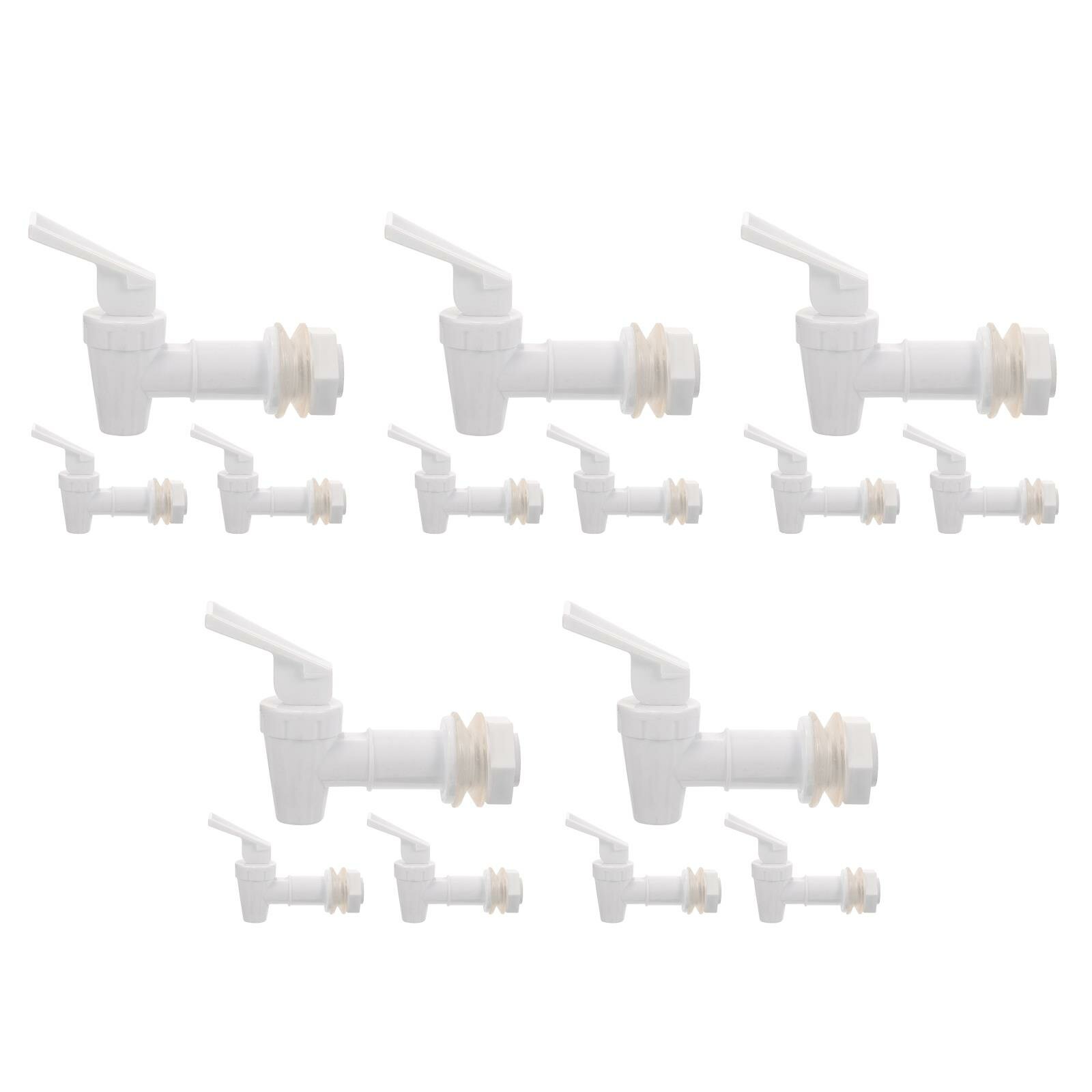 Пластиковый белый кран для подачи воды, совместимый с диспенсерами и ферментерами