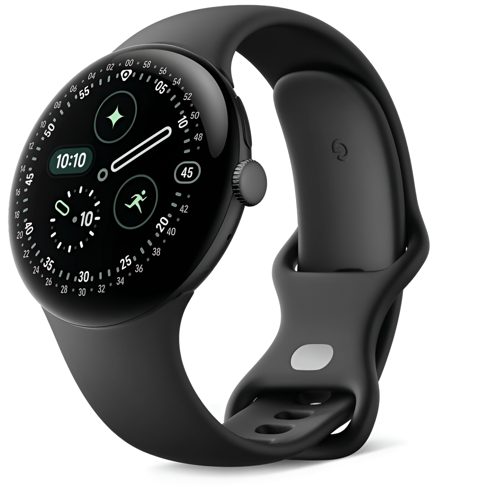 Смарт-часы Google Pixel Watch 4, 45mm, Wi-Fi, Matte Black/Obsidian (Черный)
