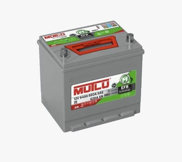 Аккумулятор автомобильный Mutlu EFB. D23.64.062. C 12В 64Ач 620А, Обратная полярность