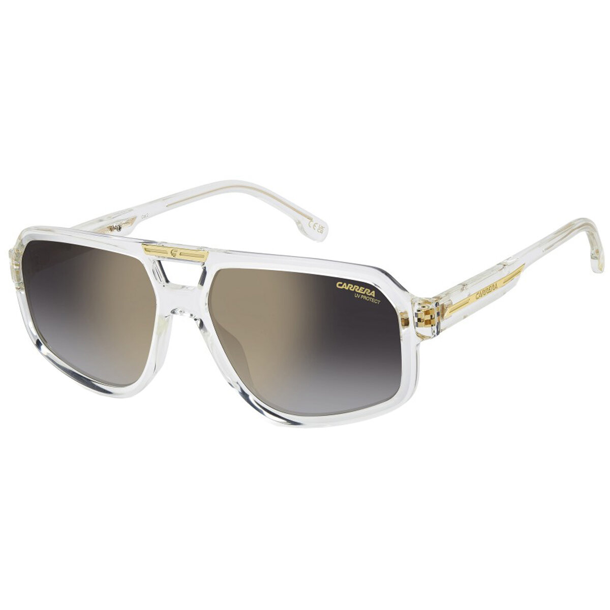 Carrera VICTORY C 26/S 900 FQ солнцезащитные очки с серыми градиентными линзами и золотым зеркальным покрытием