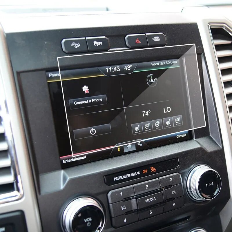 Закаленное защитное стекло для экрана GPS 8 дюймов для Ford F150 F250 F350 F450 Edge Ranger Mustang 2015-2019