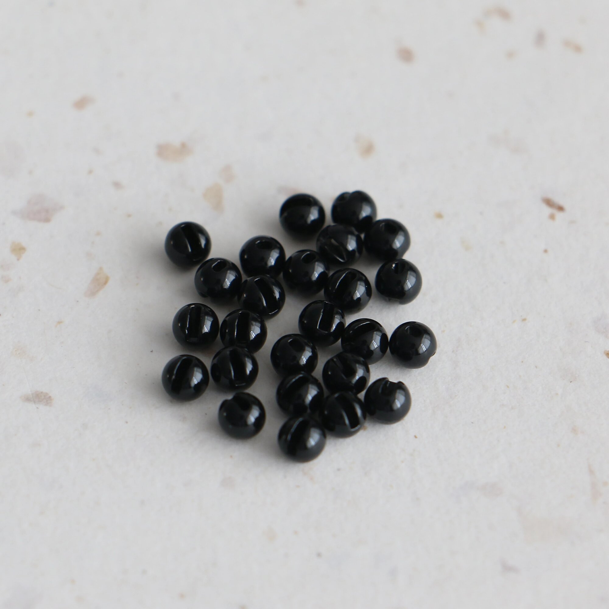 Вольфрамовые бусины для мушек Temorah, 3.3mm, Черный, 100 шт.