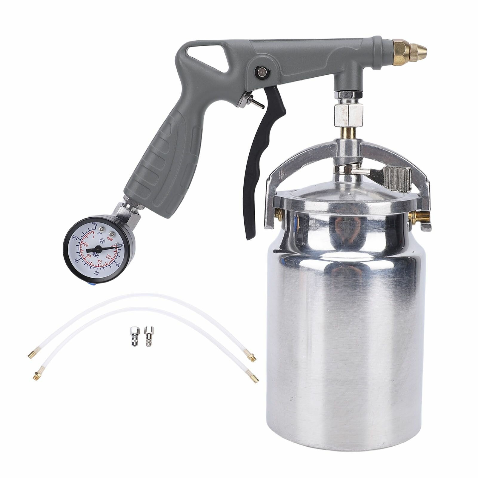 Комплект для нанесения антикора: пистолет с бачком, шланг, манометр