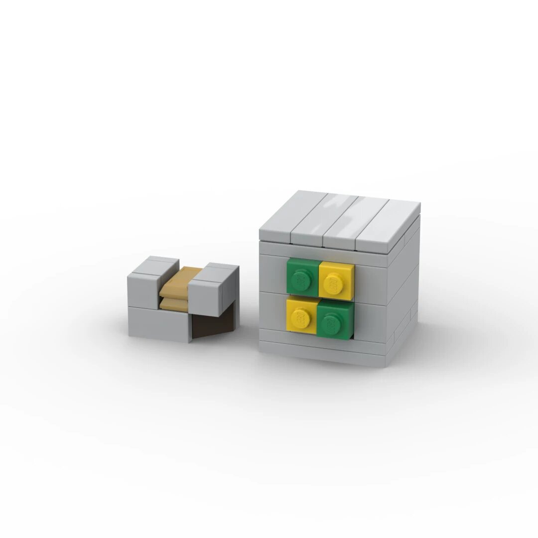 Совместимый с LEGO Сейф с замком, модель для сборки, детская игрушка-набор для мальчиков