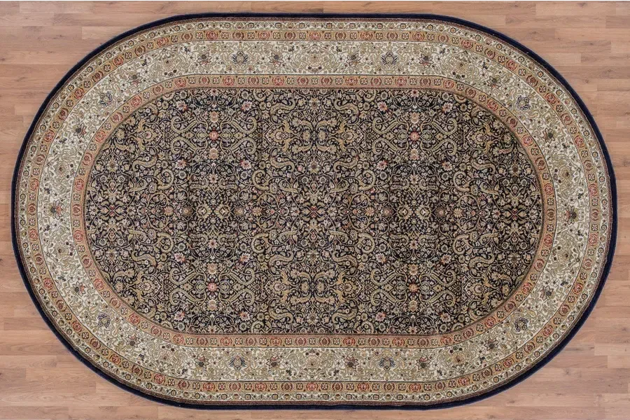 Шерстяной ковер на пол в гостиную, спальню, детскую Floare-Carpet "Floare", 1,50x3,00 м, растительный орнамент