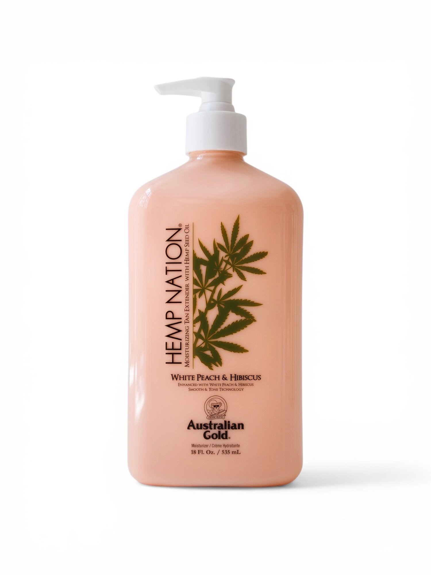 Hemp Nation White Peach & Hibiscus, увлажняющий крем для тела