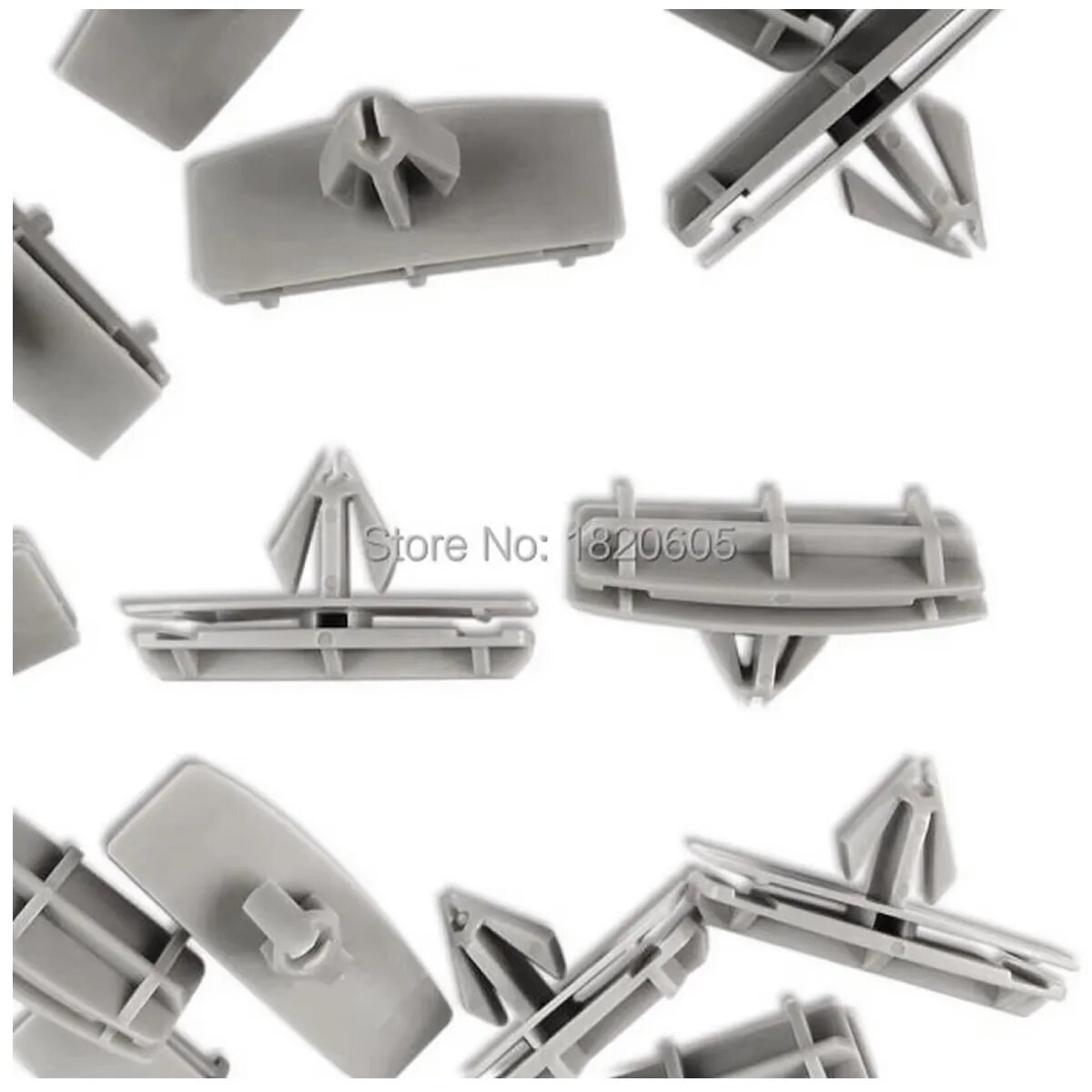 Крепежные клипсы для расширителей арок (фендеров) серого цвета 50/100 шт. для Jeep Wrangler Unlimited JK 68039280-AA 68039280AA