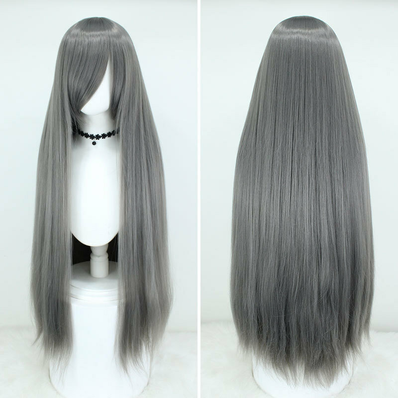 Парик для косплея аниме длинный прямой 100 см пушистый cosplay wig универсальный образ