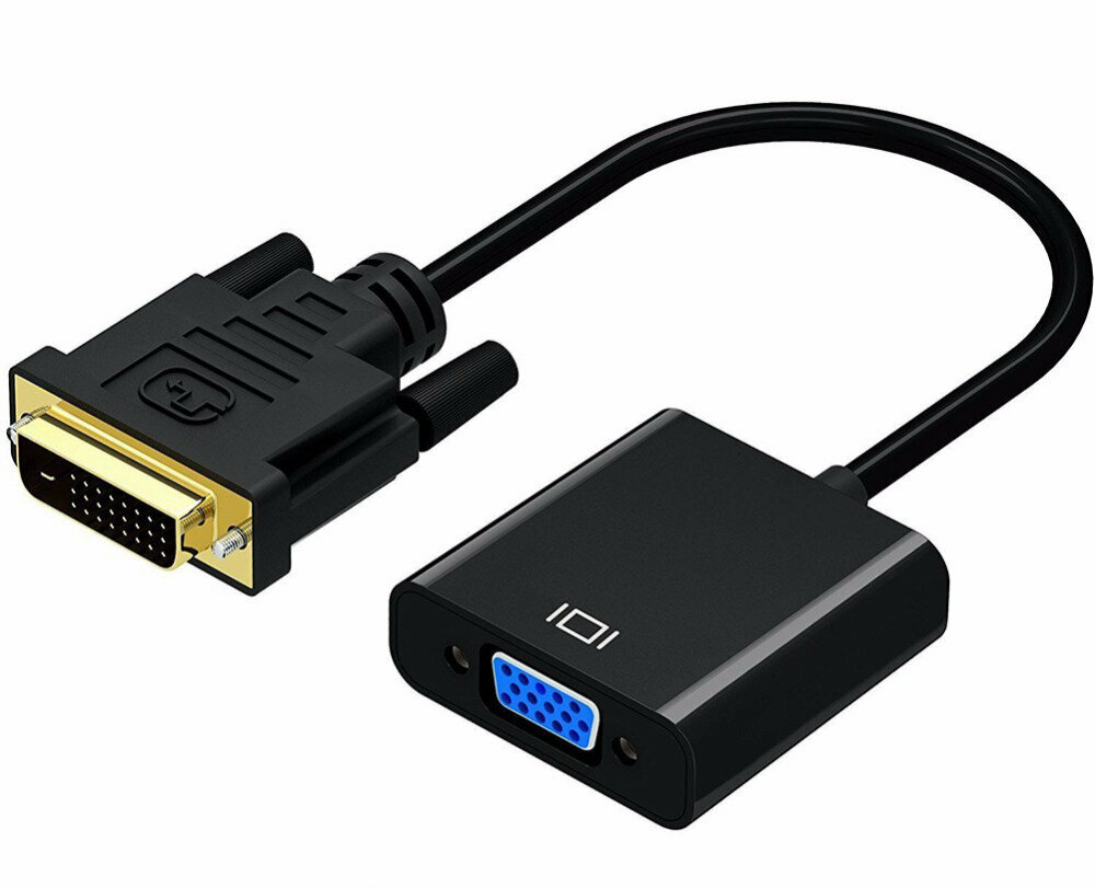 Адаптер-переходник PALMEXX ADP005 DVI(m)-VGA(f), 0.15м, чёрный