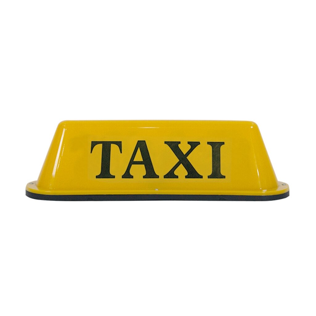 Фонарь на крыше такси с присоской TAXI light светло-желтый корпус такси