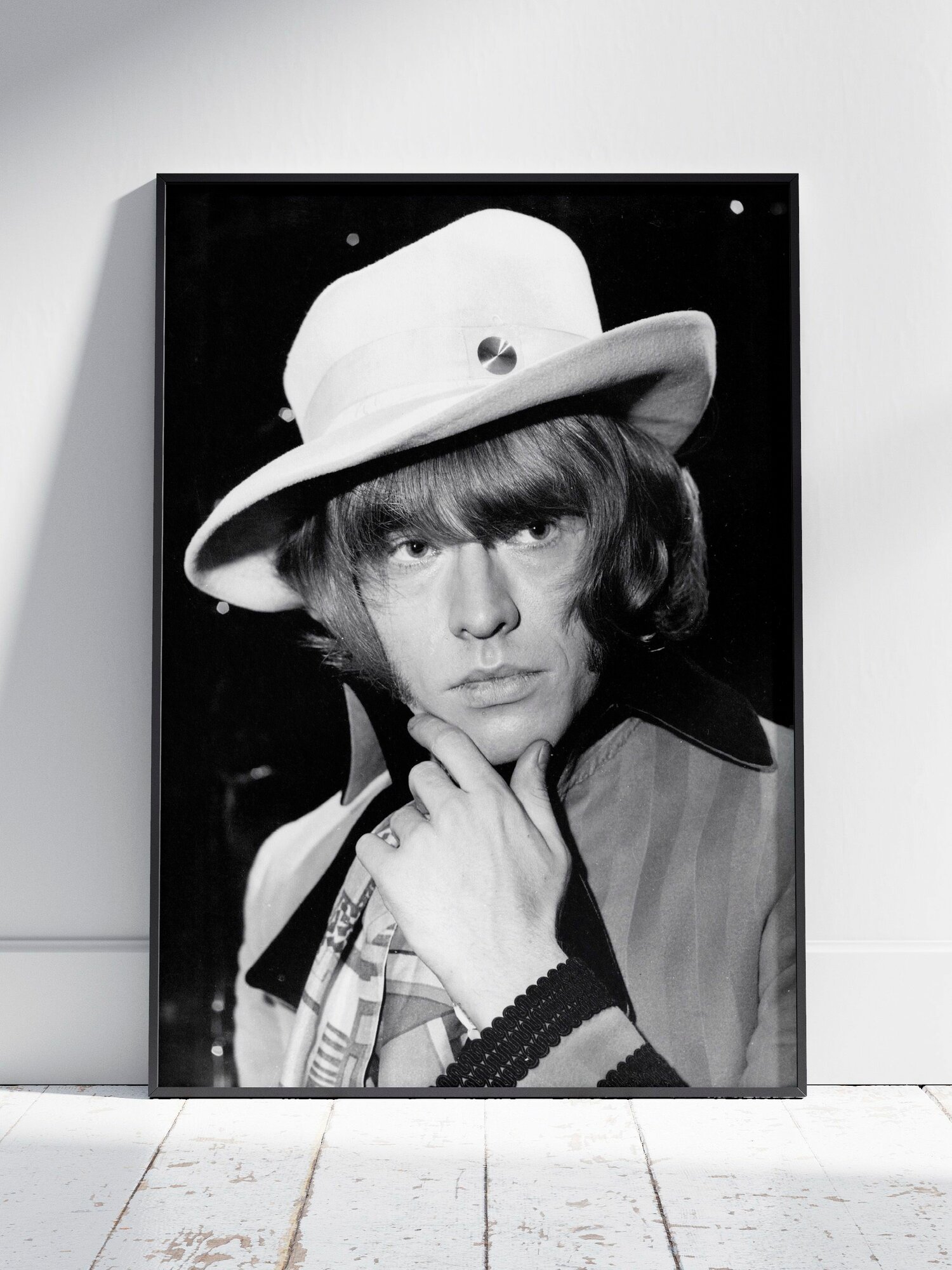 Плакат на стену для интерьера Роллинг Стоунз (Брайан Джонс - Brian Jones 4) - Постер по музыке и артисту формата A4 (21x30 см)